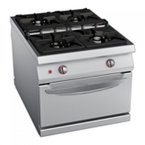4 BURNER GAS RANGE ON GAS OVEN
